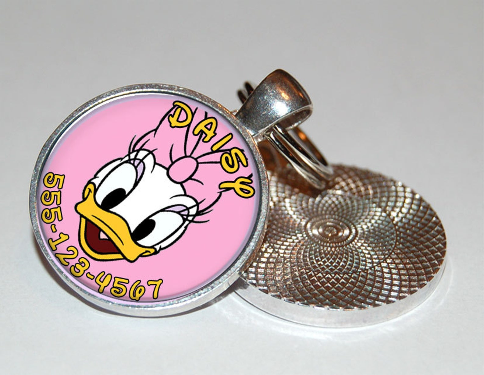 Pet ID Tag Daisy Duck inspired Dog Tag Cat Tag Pet Tag - Etsy