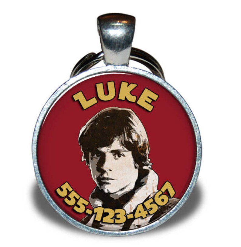 Pet ID Tag Luke Skywalker inspired Dog Tag Cat Tag Pet - Etsy