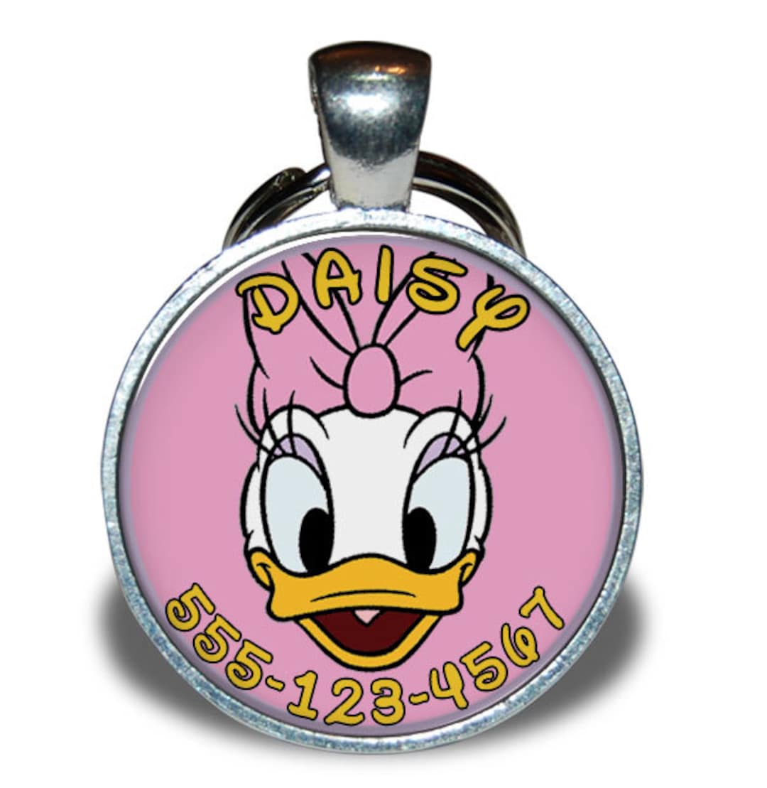 Pet ID Tag - Daisy Duck *inspired* - Dog Tag, Cat Tag, Pet Tag - Etsy