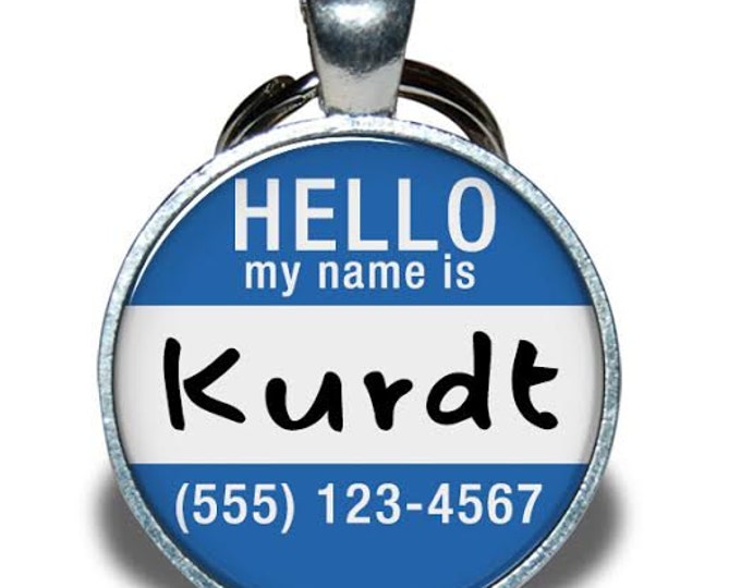 Pet ID Tag Skull and Bones Dog Tag, Cat Tag, Pet Tag - Etsy