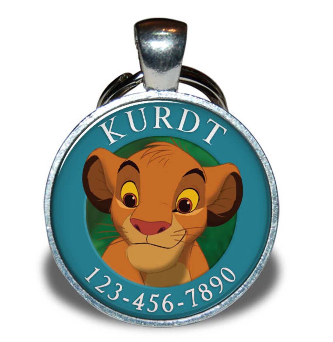 Pet ID Tag Simba Lion King inspired Dog Tag Cat Tag - Etsy