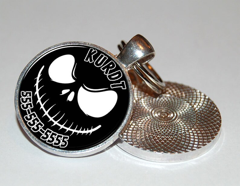 Pet ID Tag Jack Skellington inspired Dog Tag Cat Tag | Etsy