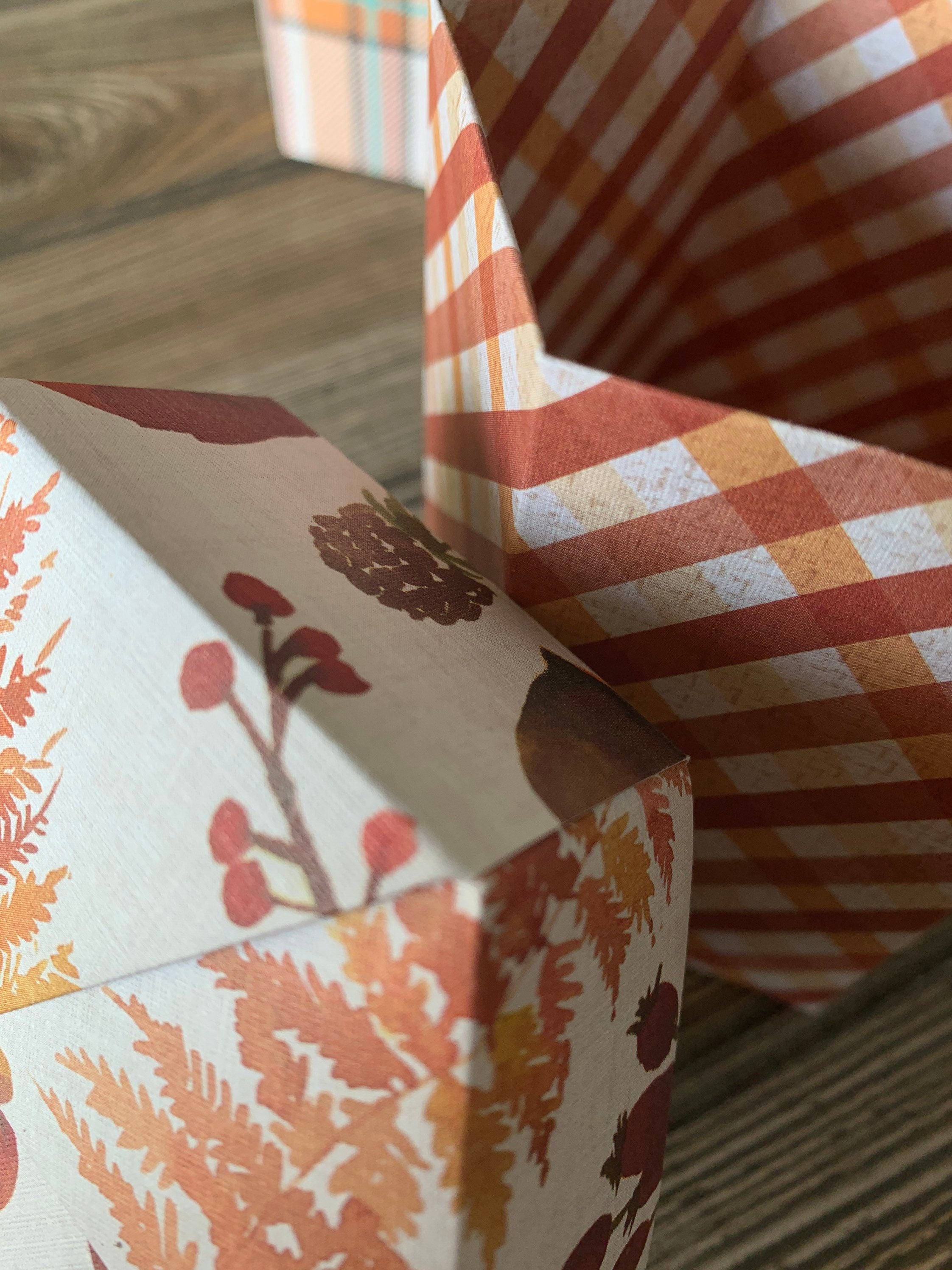 Fall Origami Hexagon Box W/ Lid - 4.25" - Etsy