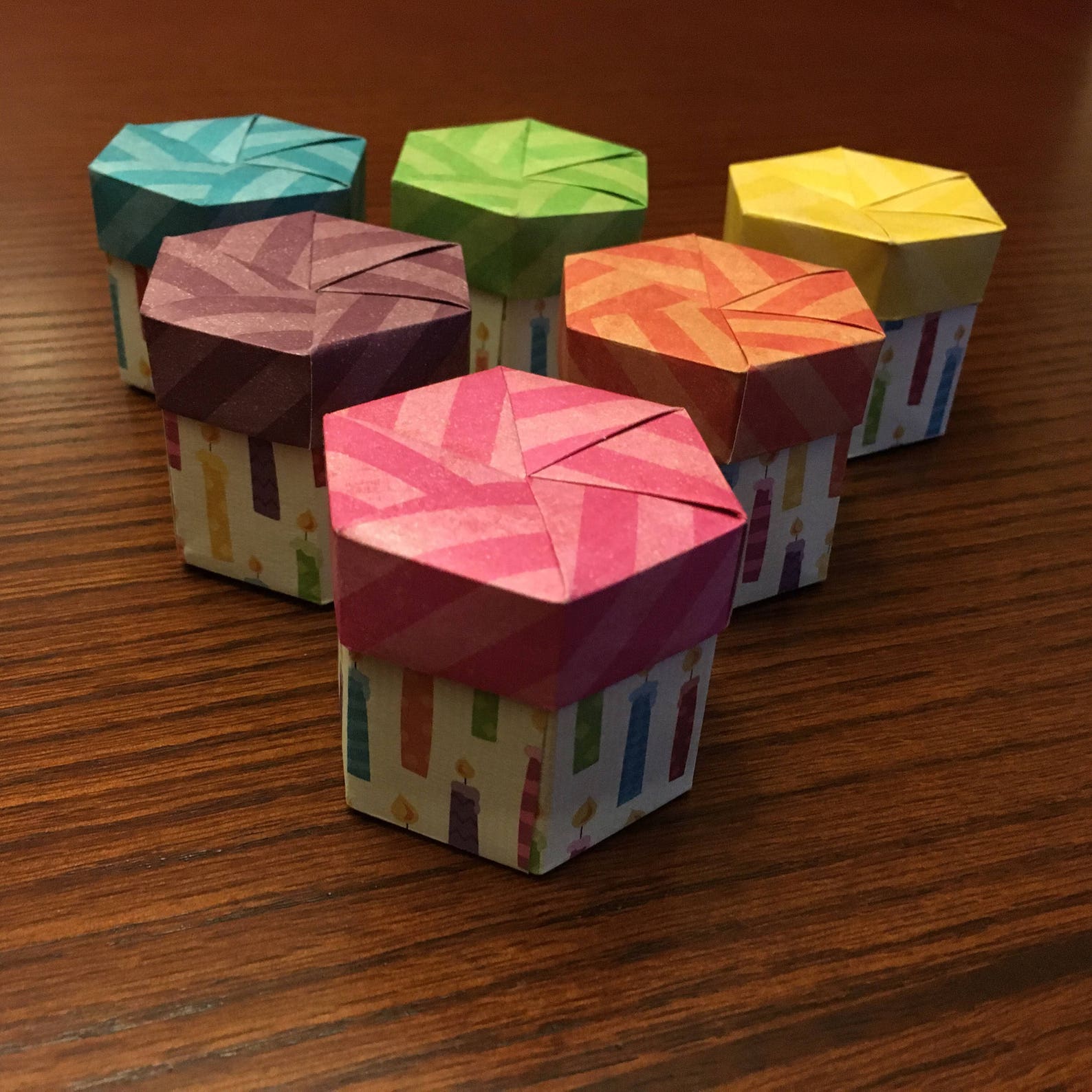 Origami Cupcake Birthday Favor Box - Etsy
