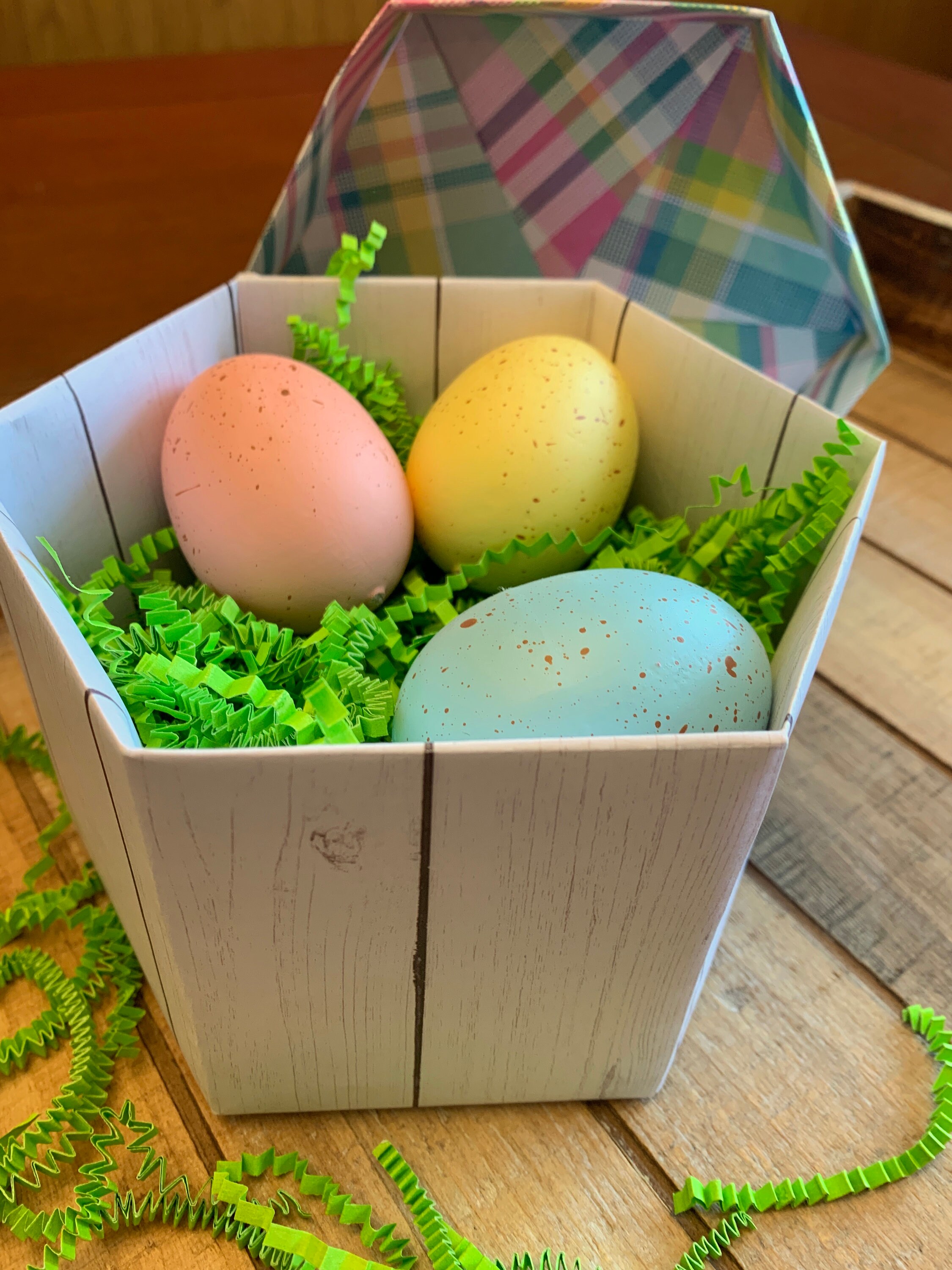 Easter Origami Hexagon Box W/ Lid - 6" - Etsy