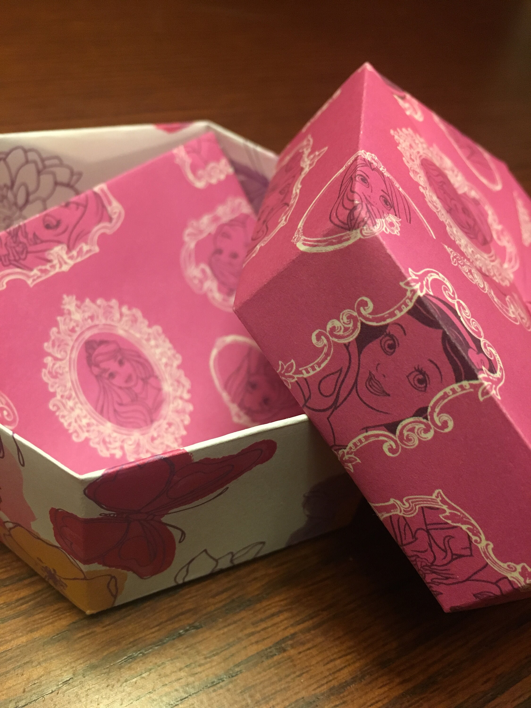 Gift Card Box Disney Princesses Pink - Etsy