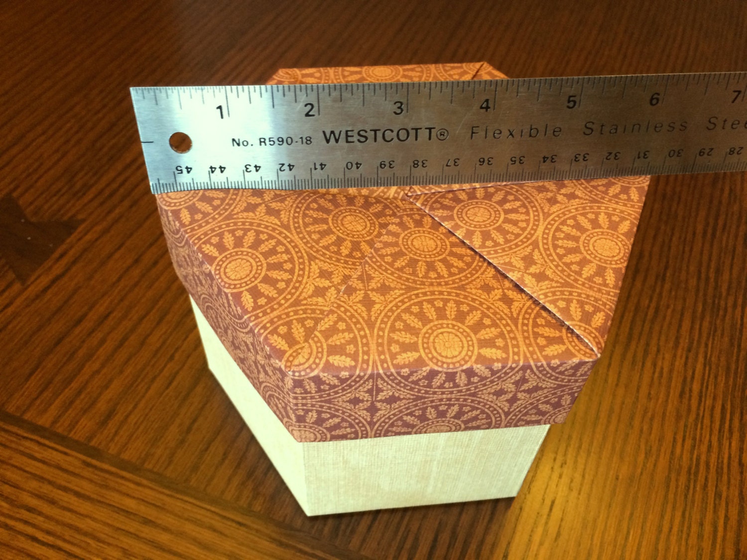 Autumn Origami Hexagon Box W/ Lid - 6" Maize - Etsy
