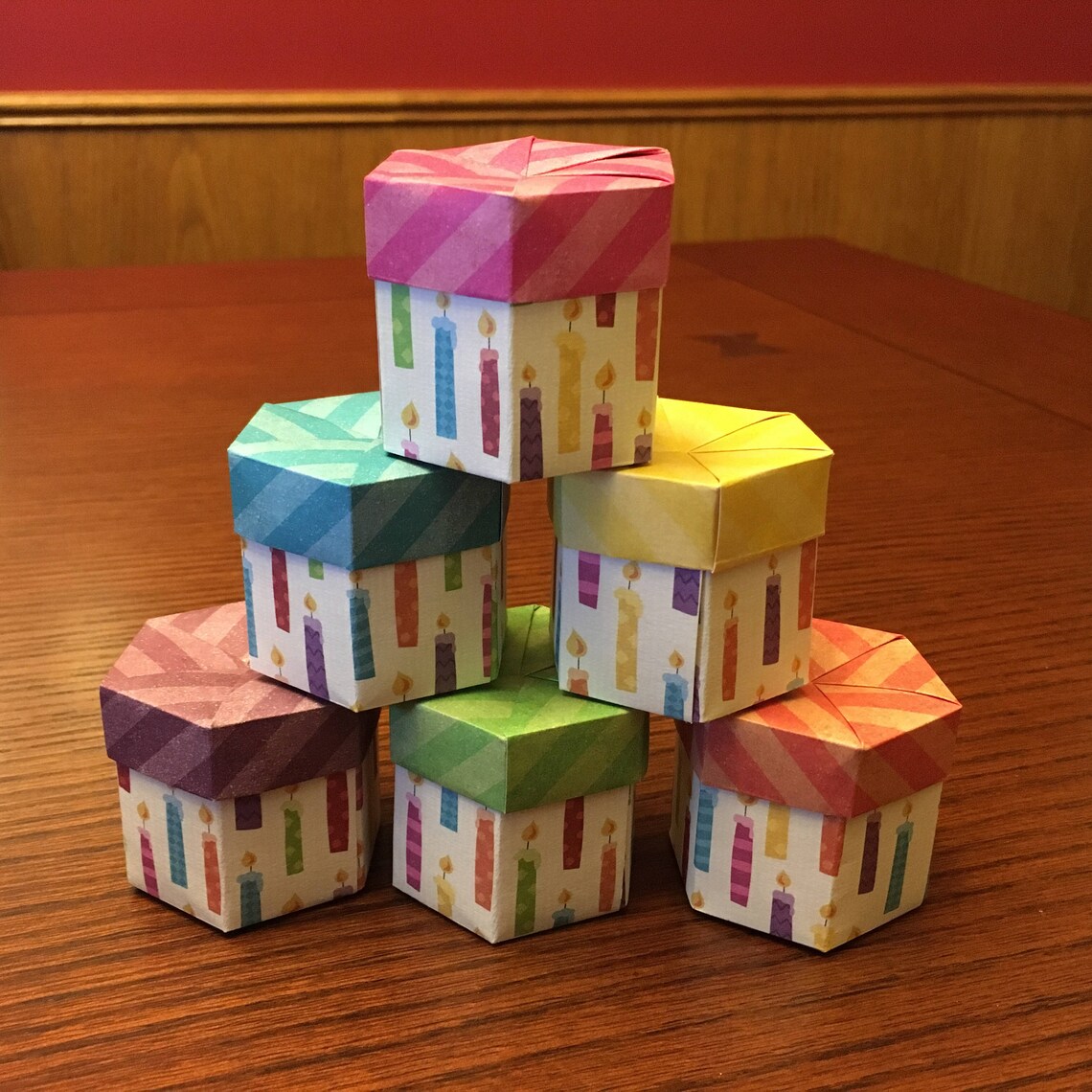 Origami Cupcake Birthday Favor Box - Etsy
