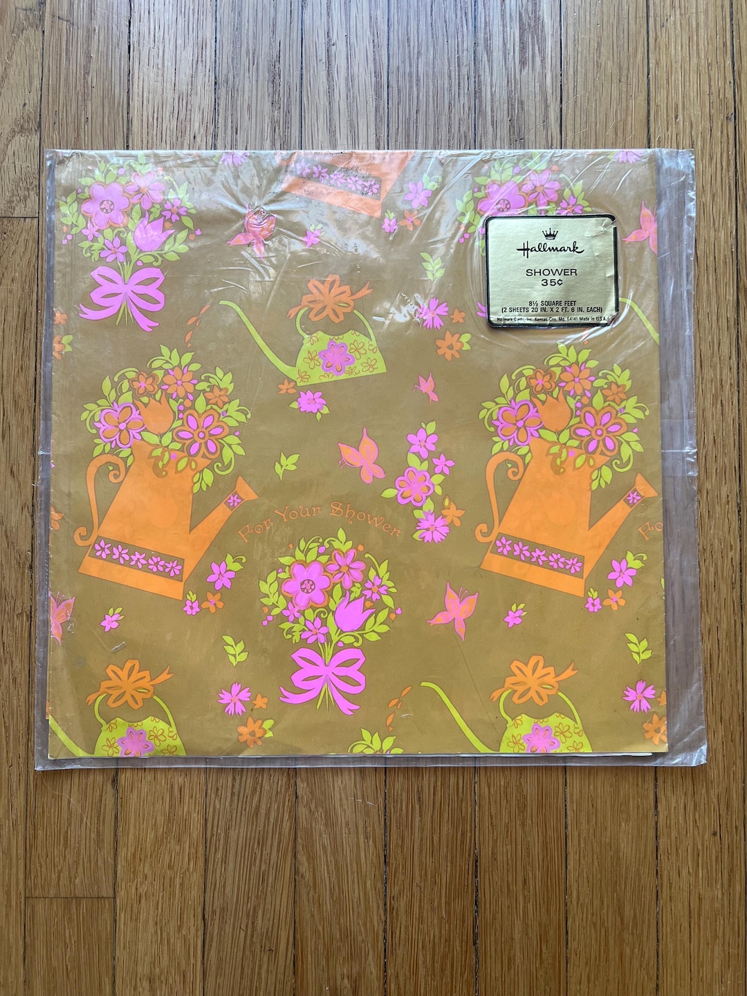UNOPENED! Vintage 70s Baby Shower Hallmark Gift Wrap NOS - Etsy