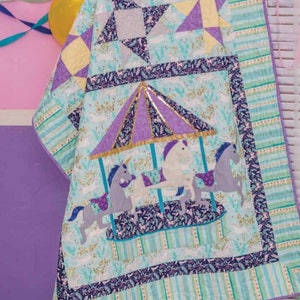 Unicorn Carousel Quilt Pattern - Etsy