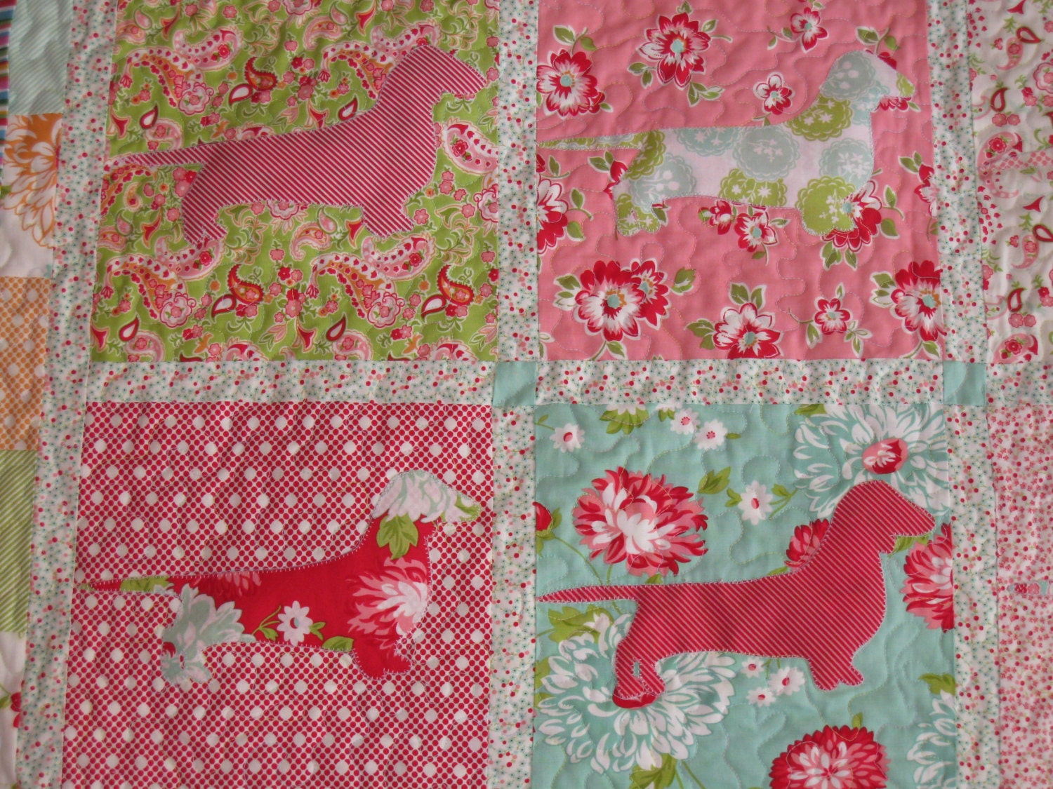 Delicious Dachshunds Lap Quilt Pattern - Etsy