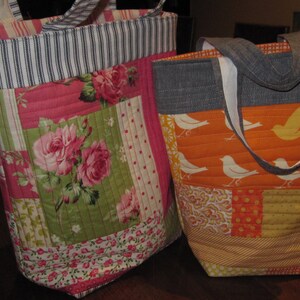 Scrappy Tote Bag - Pattern - Etsy