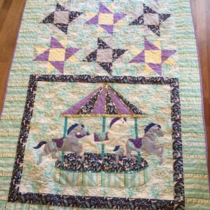 Unicorn Carousel Quilt Pattern - Etsy