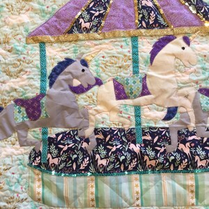 Unicorn Carousel Quilt Pattern - Etsy
