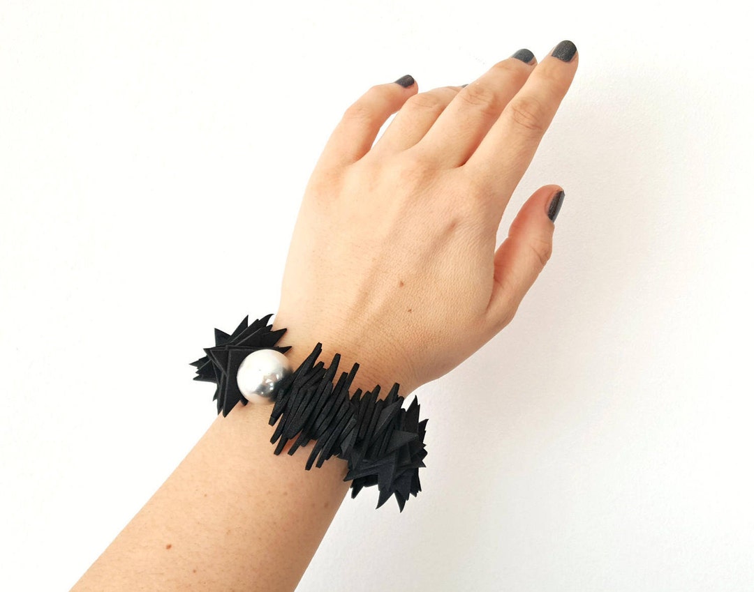 Cuff Bracelet Bold Bracelet Gift for Her Statement Bracelet Modern ...