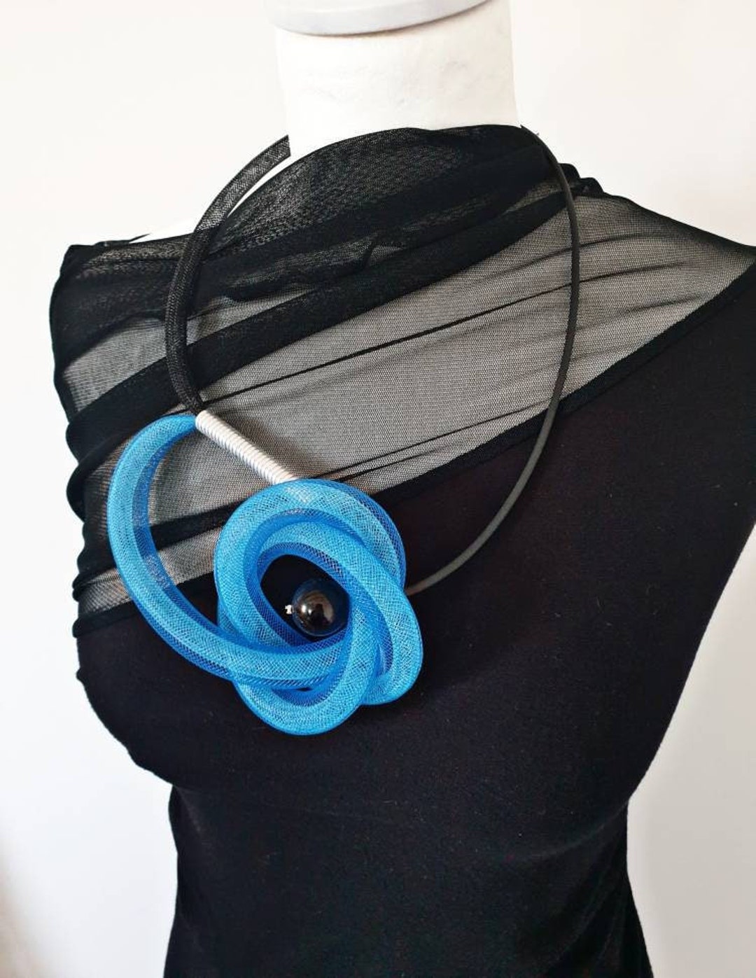 Contemporary Jewelry Bib Necklace Statement Necklace Unusual Necklace ...