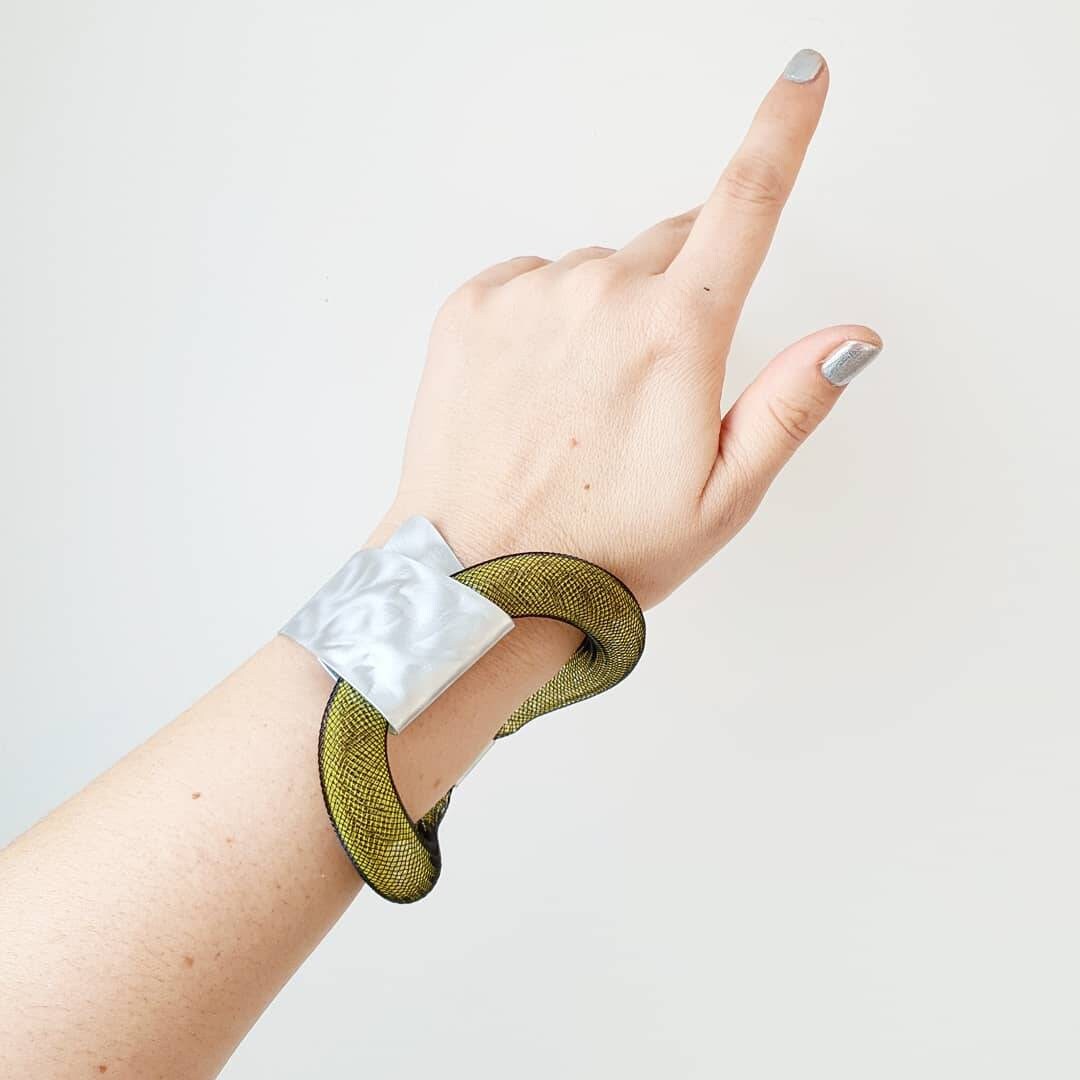 Cuff bracelet Adjustable bracelet Mesh bracelet Unusual | Etsy