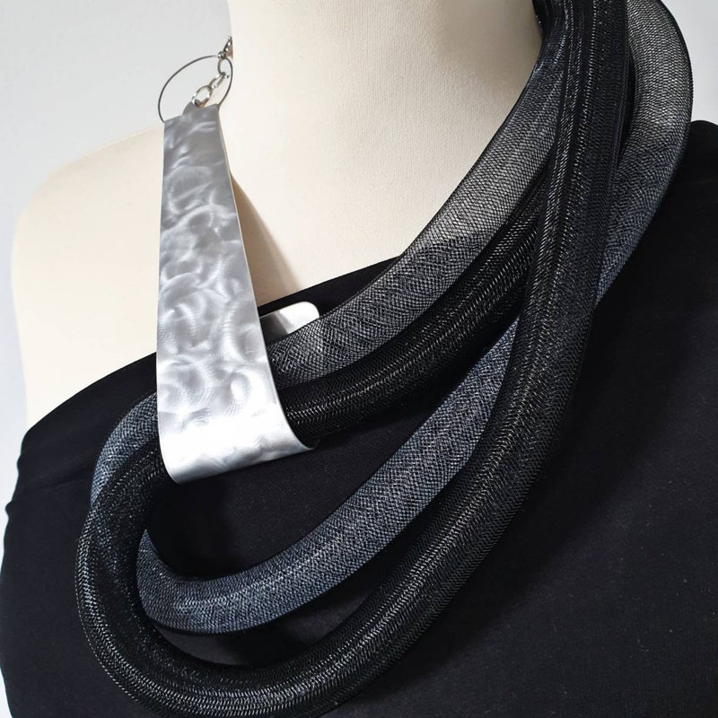 Beaded Bib Necklace - Etsy