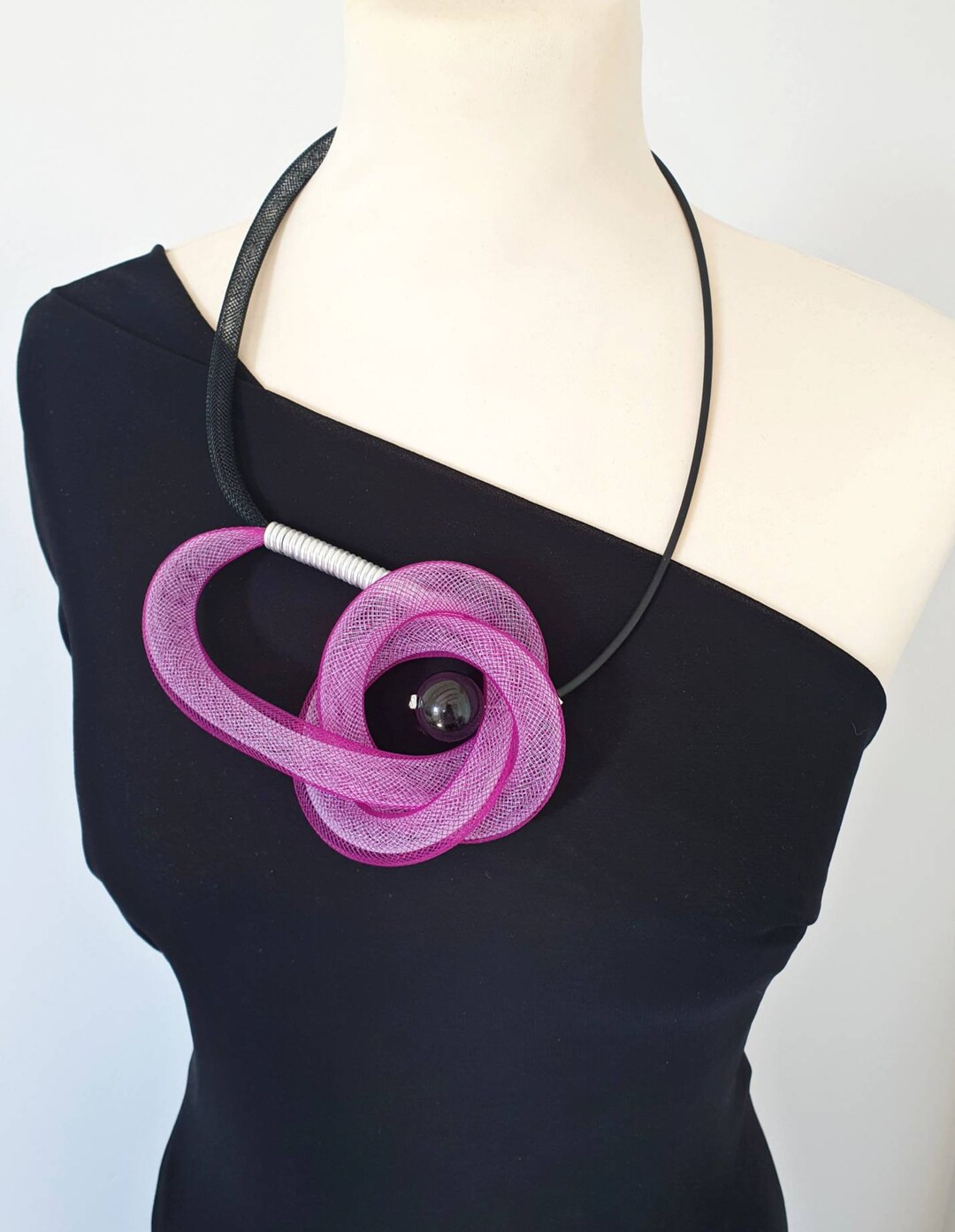 Contemporary Jewelry Bib Necklace Statement Necklace Unusual Necklace ...