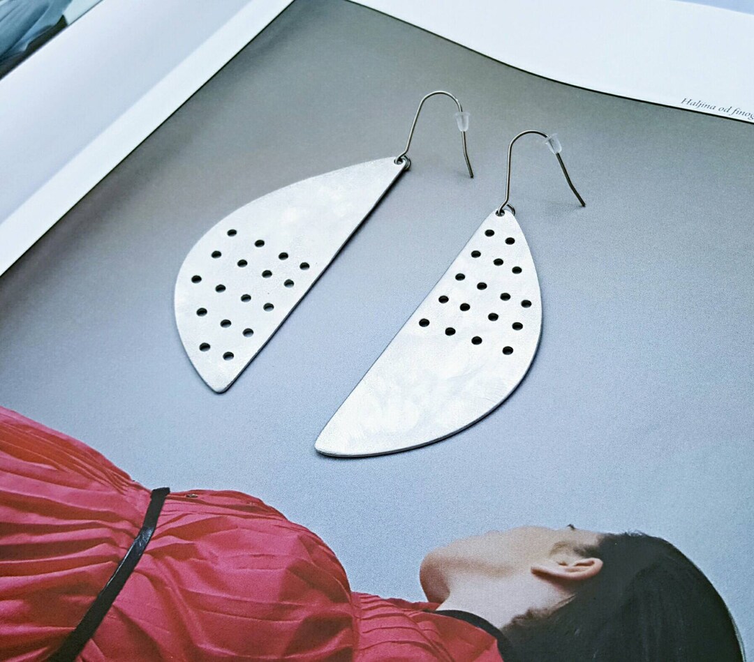 Contemporary Earrings Modernist Jewelry Statement Earrings Dangle ...