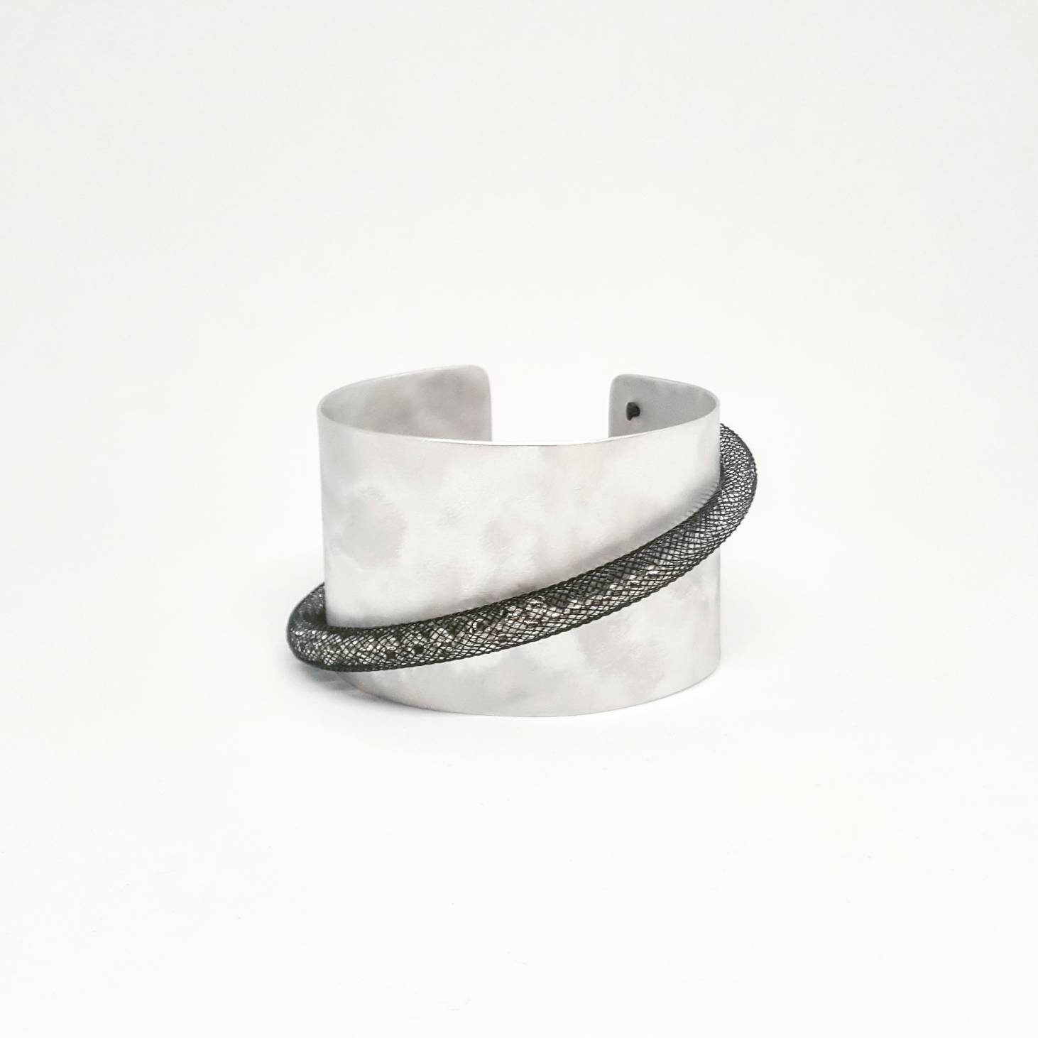 Cuff bracelet Adjustable bracelet Modernist jewelry Modern | Etsy