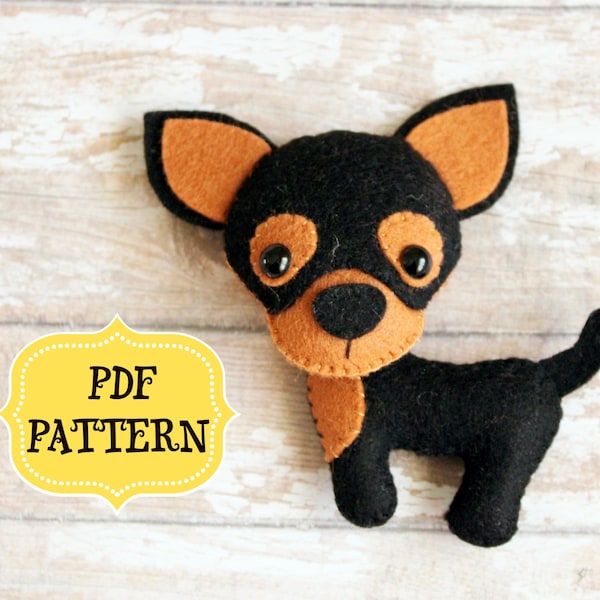 Felt Dog Pattern - Etsy