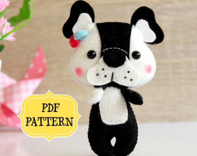 Tutorial de patrón de costura digital en formato PDF para perro cosido ...