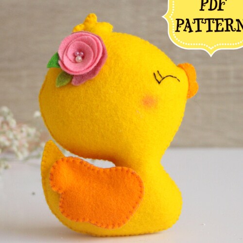 Duck Plush Sewing Pattern PDF - Etsy