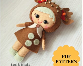 Princess Belle pattern felt Princess pattern PDF doll pattern | Etsy