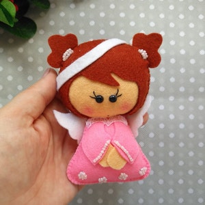 PDF Pattern - Angels Felt Pattern, Felt Ornament Pattern,softie Sewing ...