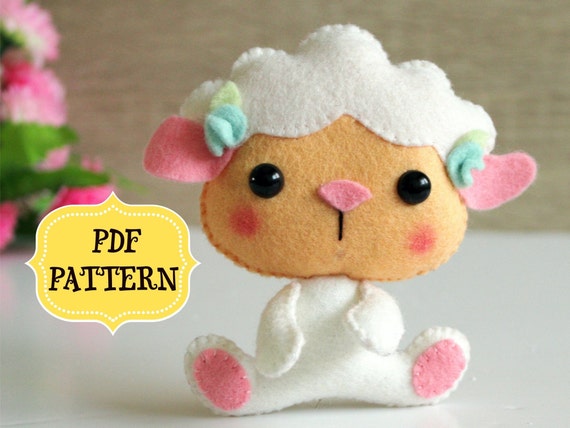 Felt Sheep Pattern PDF Tutorial Sheep Sewing Tutorial Sheep | Etsy