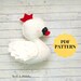 Swan Sewing Pattern Felt Swan Ornament Swan Doll Felt Tutorial Bird PDF ...