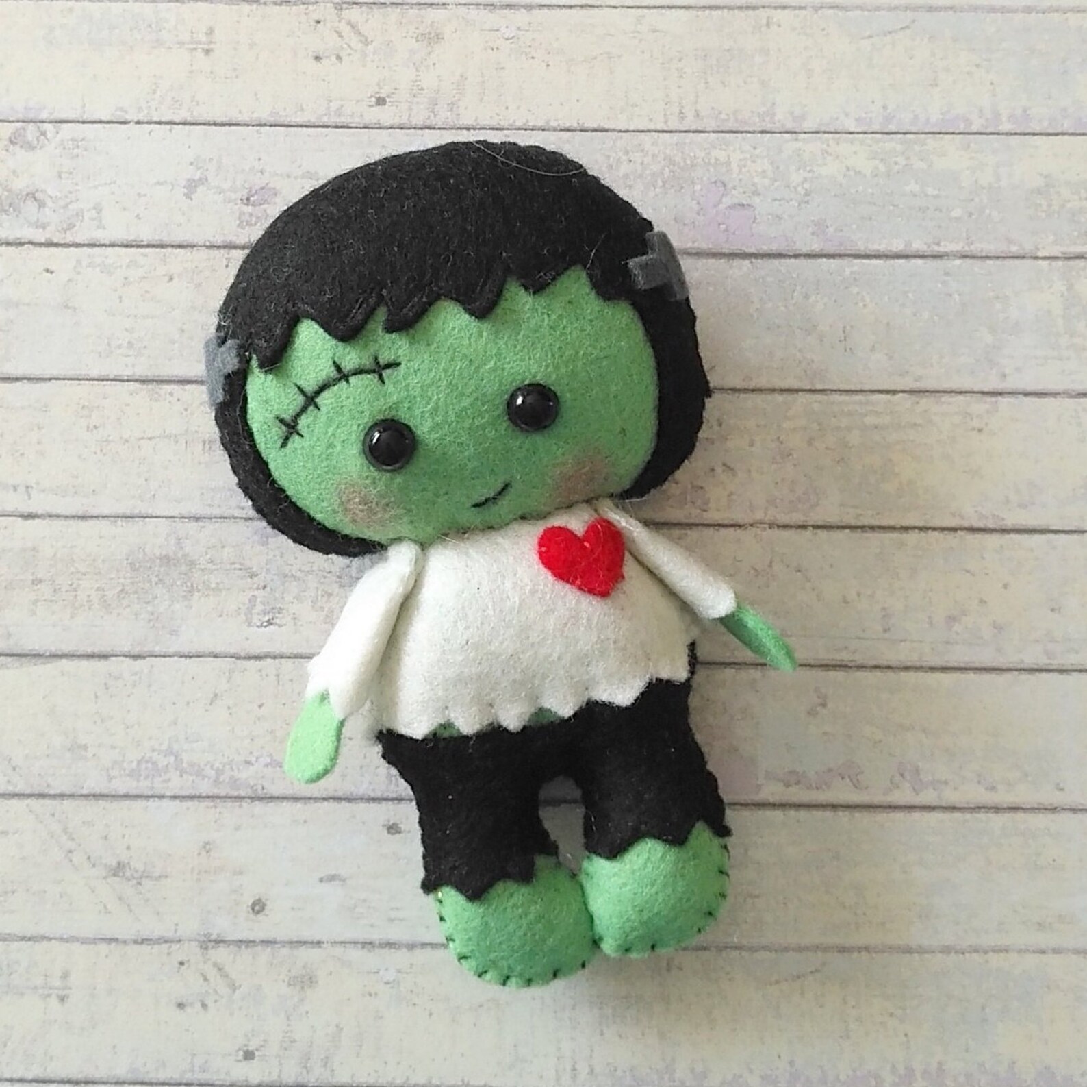 Felt Frankenstein Ornament Sewing Pattern, DIY Halloween (PDF Pattern ...