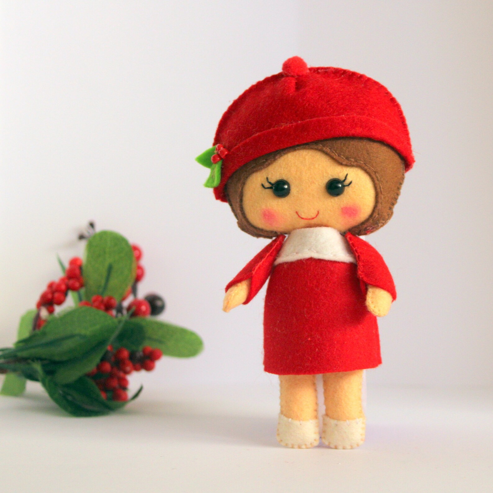 Felt Doll Pattern, DIY Doll Pattern, Stuffed Doll Pattern, Easy Sewing ...