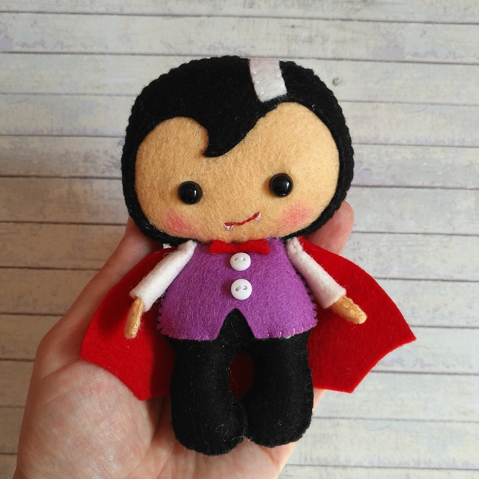 Dracula Doll Pattern Felt Dracula Ornament Halloween Pattern Dracula ...