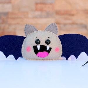 PDF Pattern, Bat Felt Pattern, Felt Bat Ornament, Easy Sewing Tutorial ...