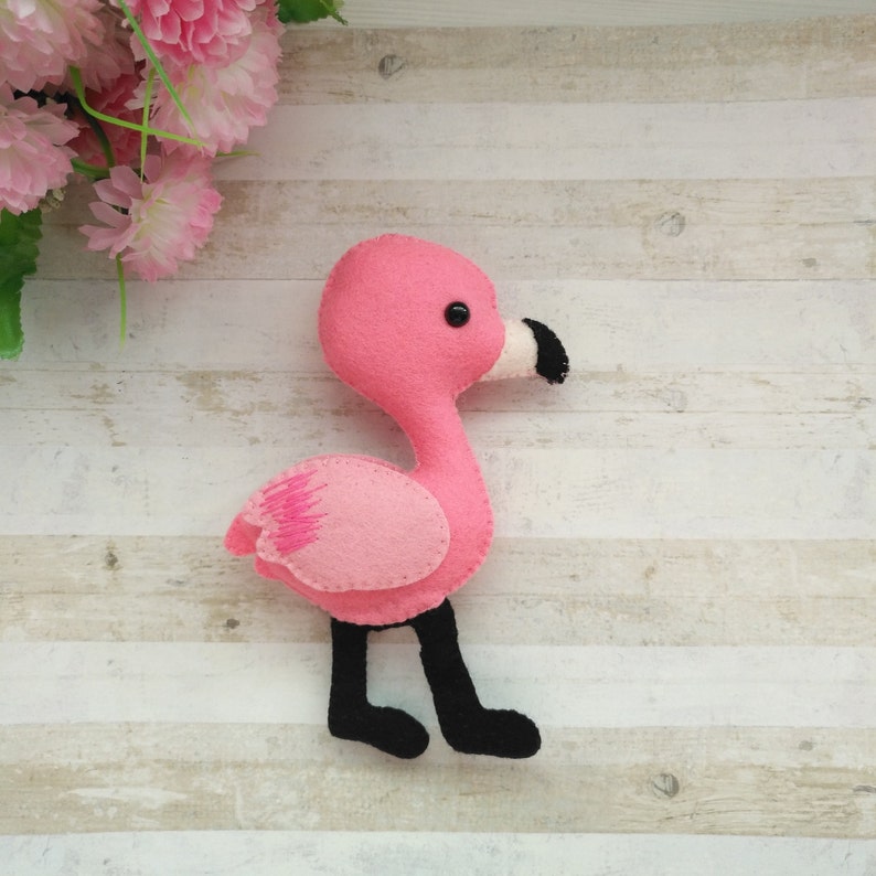 Felt Flamingo pattern Flamingo Ornament PDF Pattern Easy | Etsy