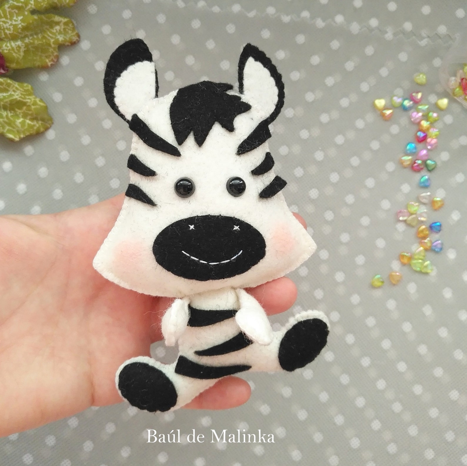 Felt Safari Animal Pattern PDF Tutorial DIY Felt Ornament Felt | Etsy