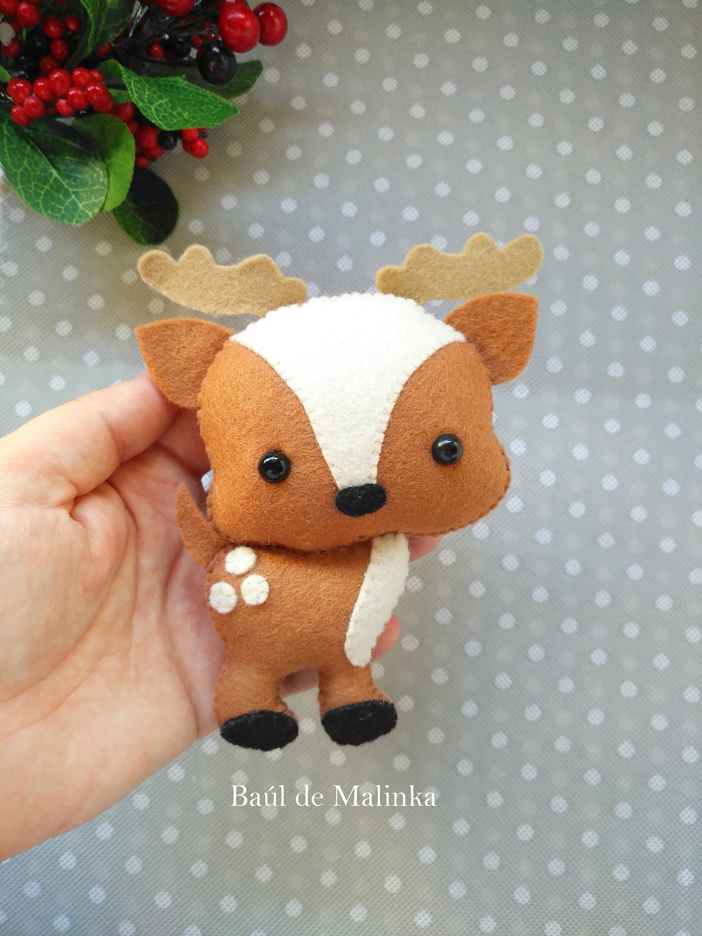 Felt Woodland Animal Deer PDF Pattern DIY Nursery Decor | Etsy