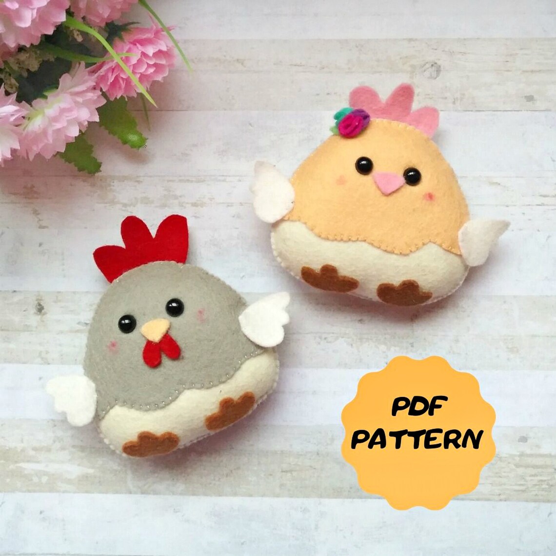 Cute Easter Pattern PDF Easter Pattern Easter Bird SVG Pattern | Etsy