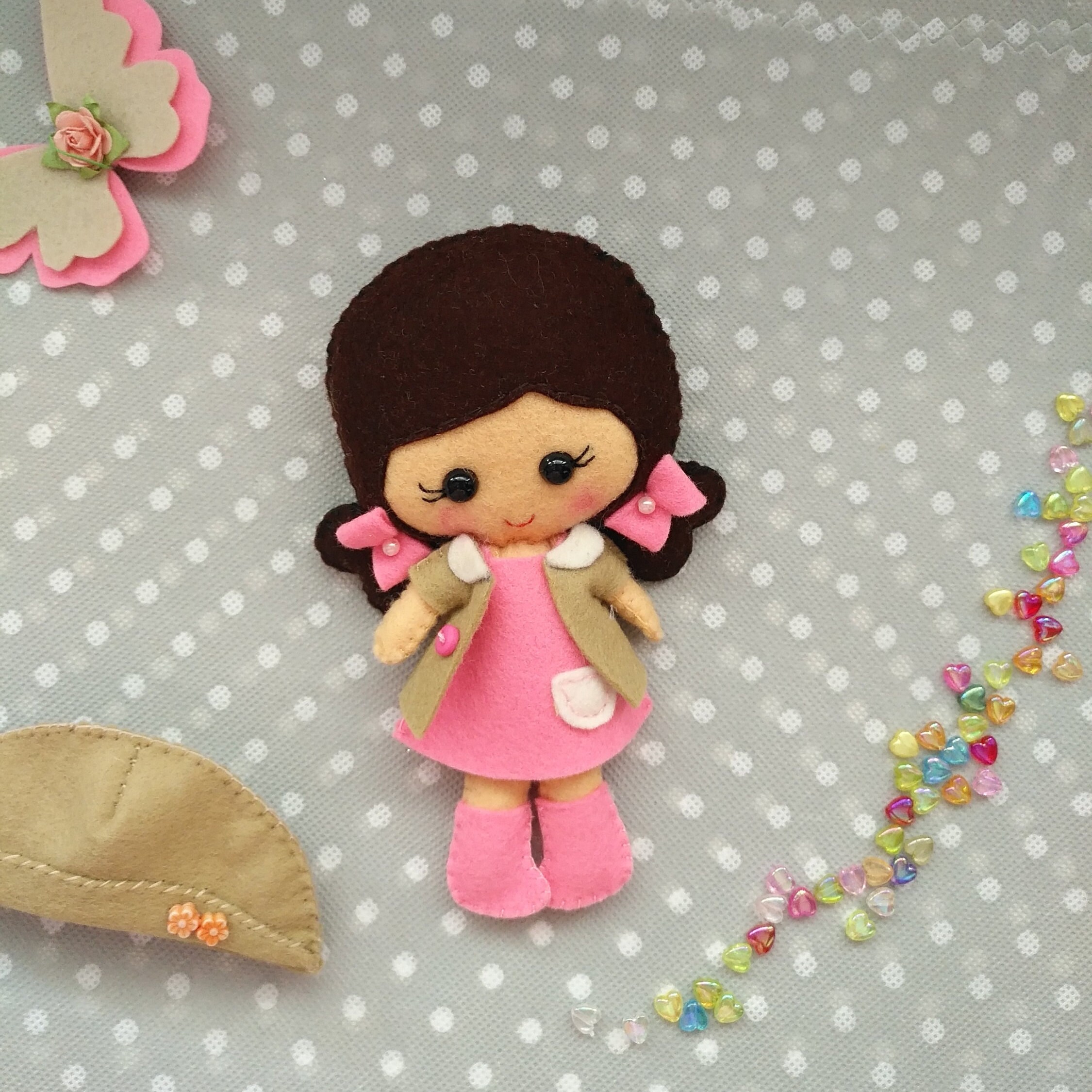 Felt Doll Pattern Pocket Doll PDF Cloth Doll Pattern Doll | Etsy