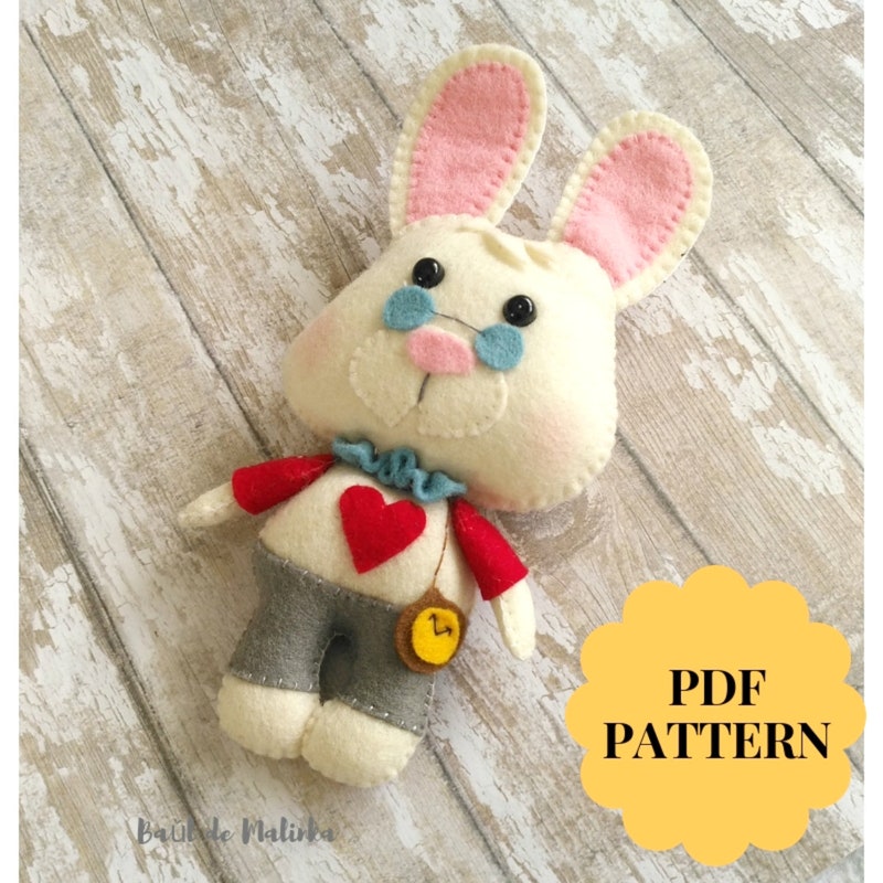 White Rabbit Alice in Wonderland Doll - Etsy