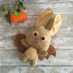 Felt Bat Pattern Halloween Bat Ornament Felt Bat Toy Sewing PDF Pattern ...