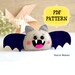PDF Pattern, Bat Felt Pattern, Felt Bat Ornament, Easy Sewing Tutorial ...