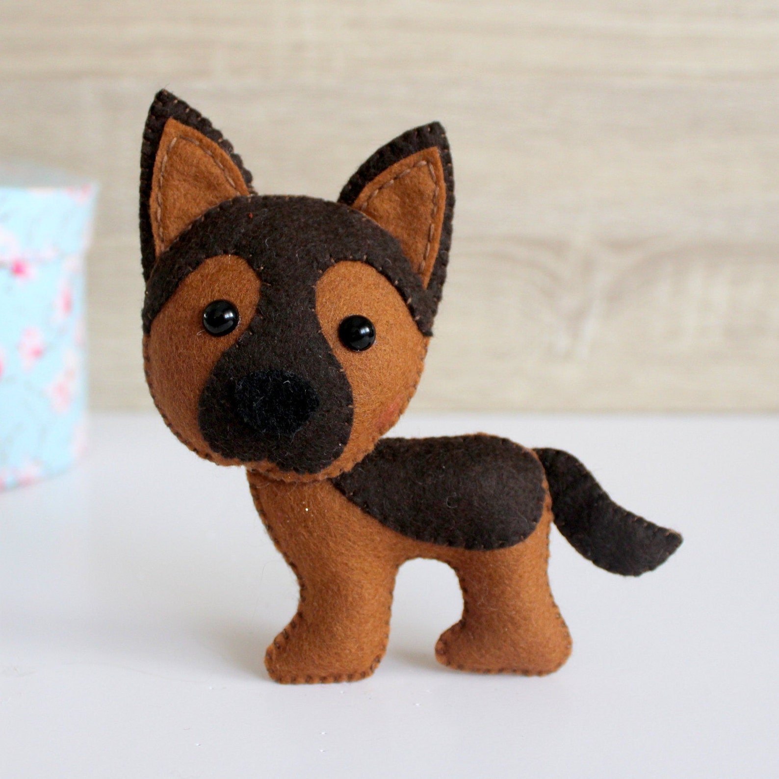 Felt Dog Pattern, Felt German Shepherd, Easy Sewing PDF, Felt Dog ...