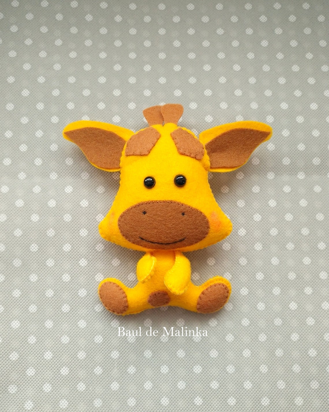 Felt Giraffe Pattern PDF Easy Tutorial Safari Ornament Sewing Tutorial ...
