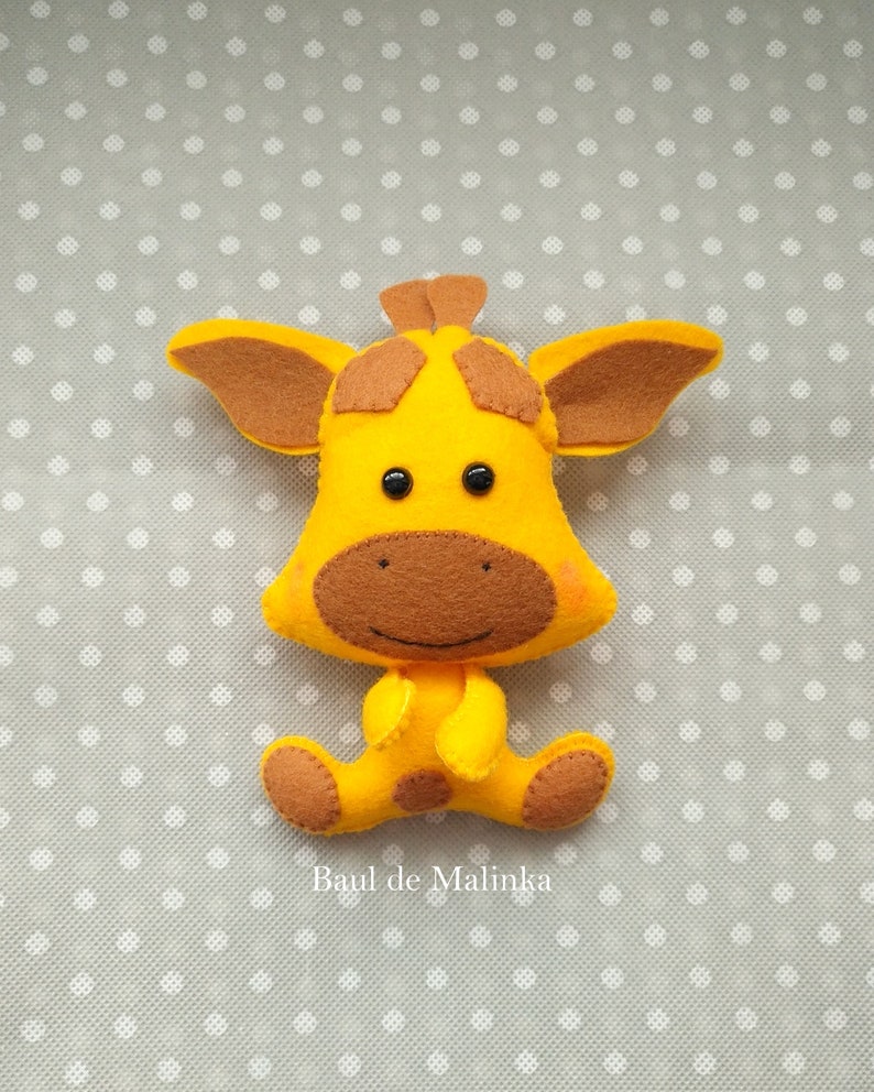 Felt Giraffe Pattern PDF Easy Tutorial Safari Ornament Sewing - Etsy