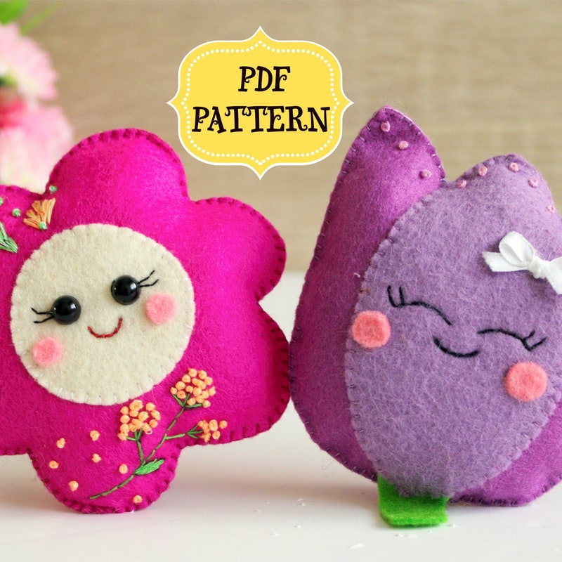 Felt Flower Patterns - Etsy
