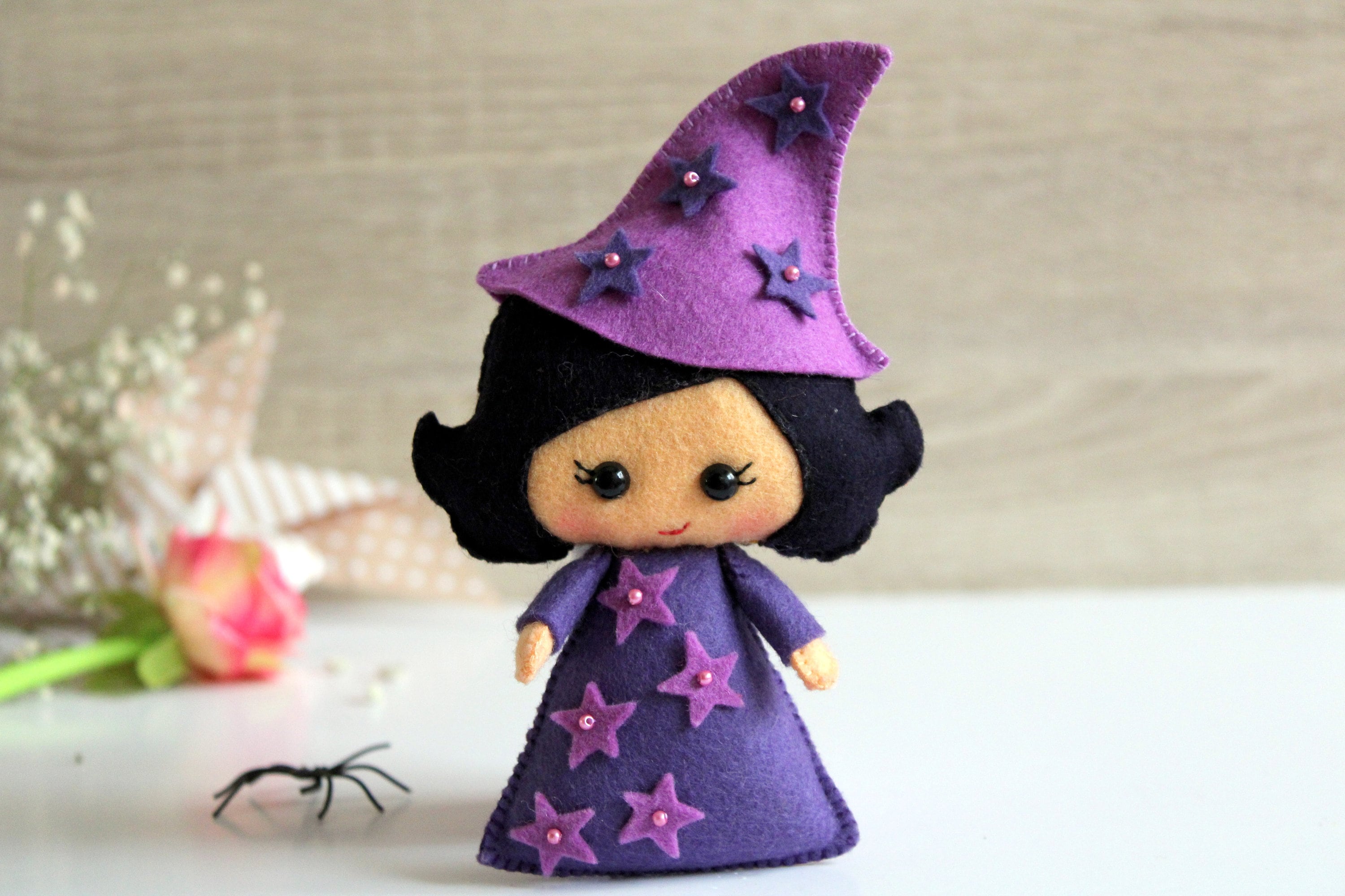 PDF Witch Felt Pattern Felt Witch Doll Halloween Decor Witch Doll ...