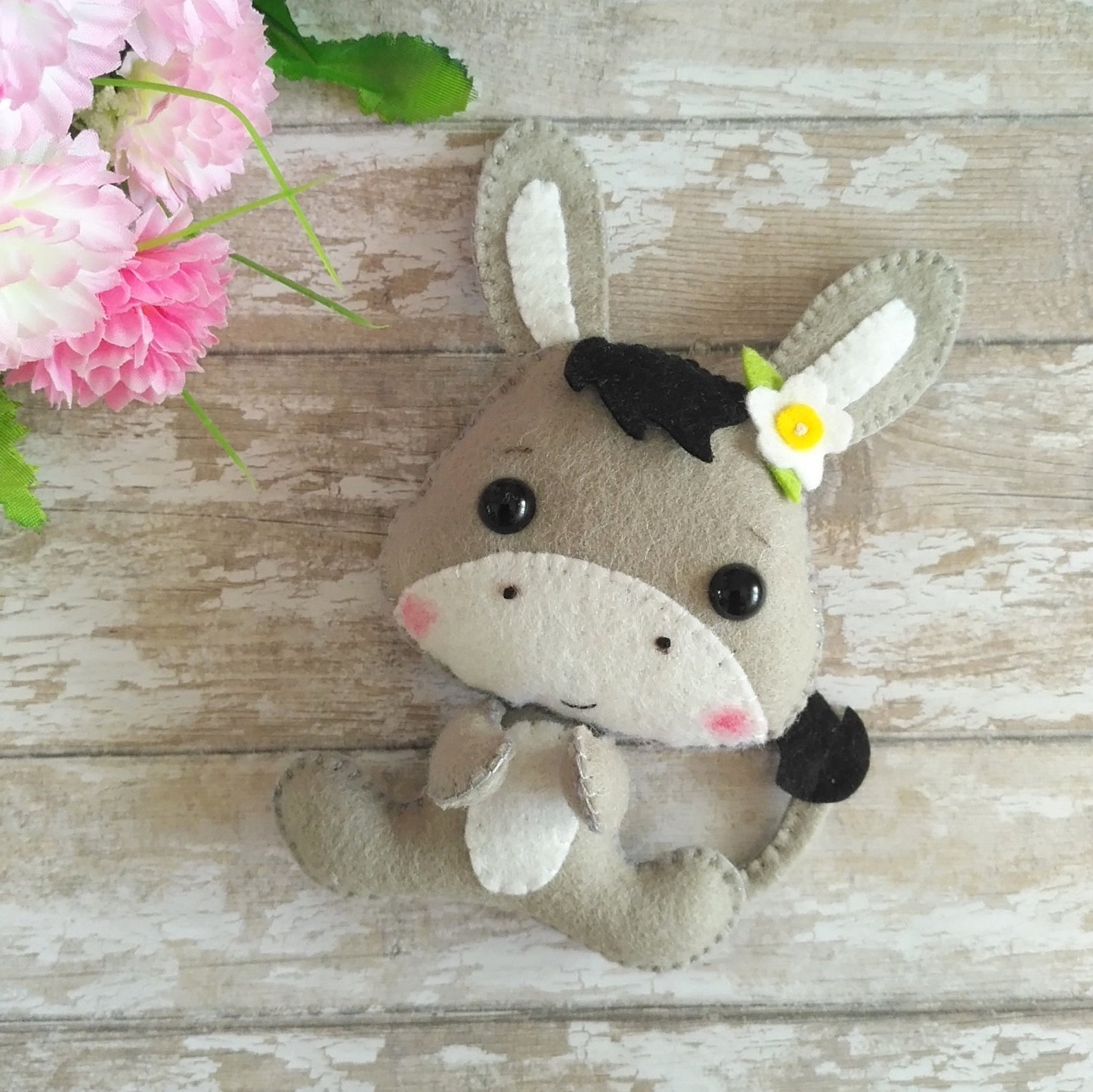 Felt Donkey Pattern PDF Tutorial Donkey Sewing Tutorial Farm - Etsy